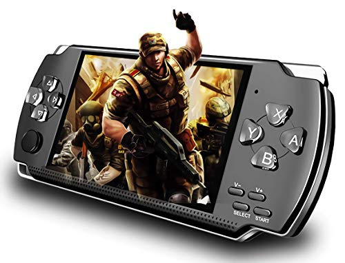 EDCsalute Handheld Game Console, Built-in 1200 Classic Games 4.3’’ HD ...