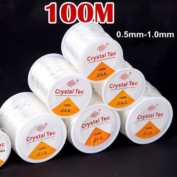 100m/Roll Strong Elastic Crystal Beading Thread Cord Jewelry Making ...