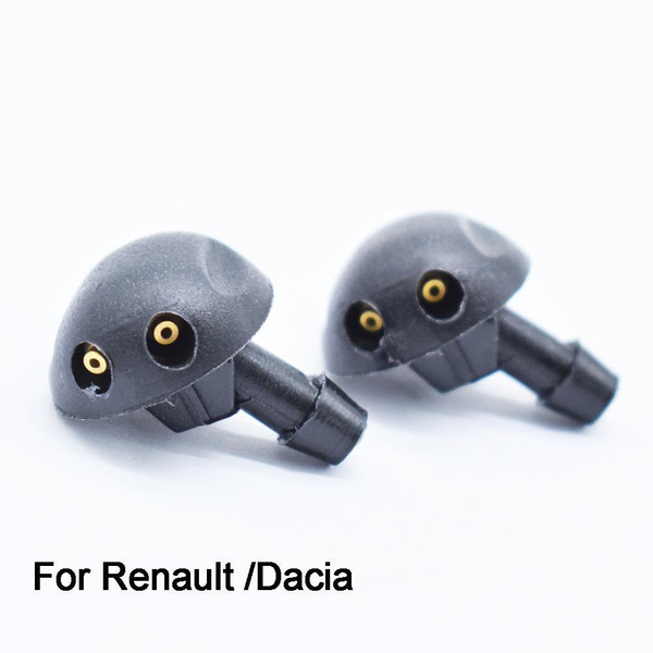 Front Windshield Washer Water Spray Nozzles Jet Spray For Renault Dacia ...