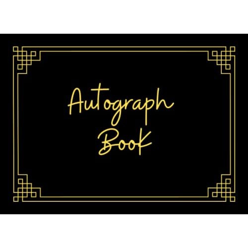 Autograph Book: Memorabilia Album, Blank Unlined Keepsake, Signatures ...