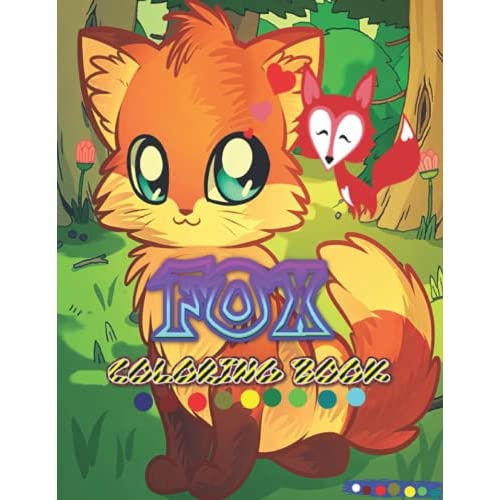 Fox Coloring Book: 120 Illustrations Fox Colouring Book for Kids and ...