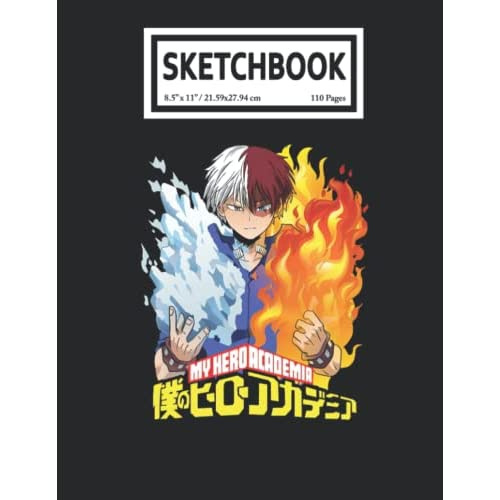 Sketchbook: Boku No My Hero Academia MHA Anime Manga Shoto Todoroki 110 ...