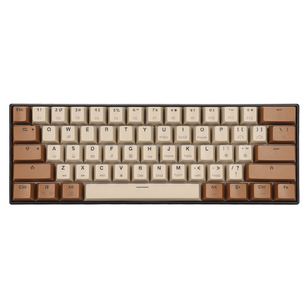 Mechanical Keyboard 61keys Color Mixing Light Ergonomics Key Line ...