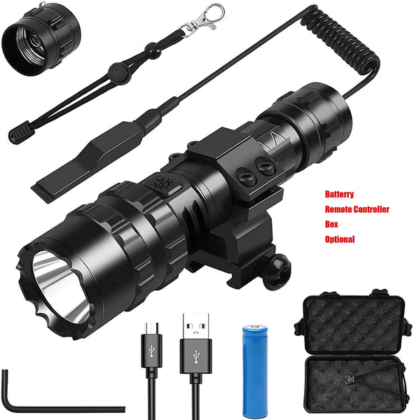 Tactical Flashlight 3000 Lumens LED Flashlight Hunting Torch Gear ...