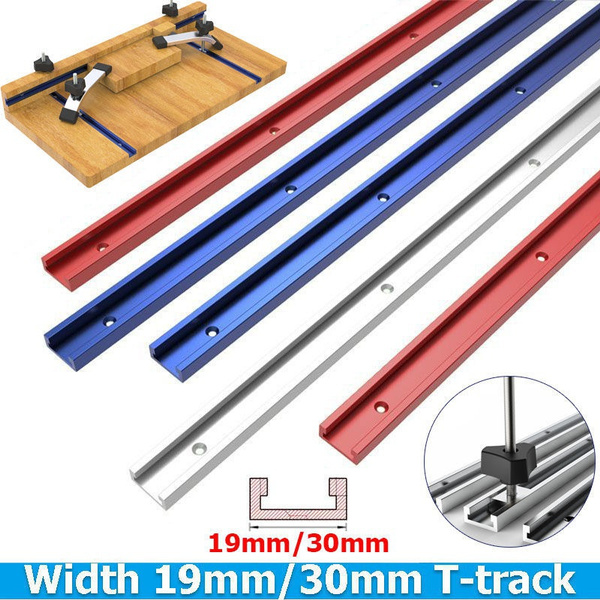 Aluminum Alloy T Slot Slide Miter Track Chute Rail T-tracks DIY Wood ...