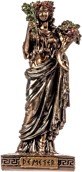 Demeter Greek Goddess of The Harvest and Agriculture Miniature Cold ...