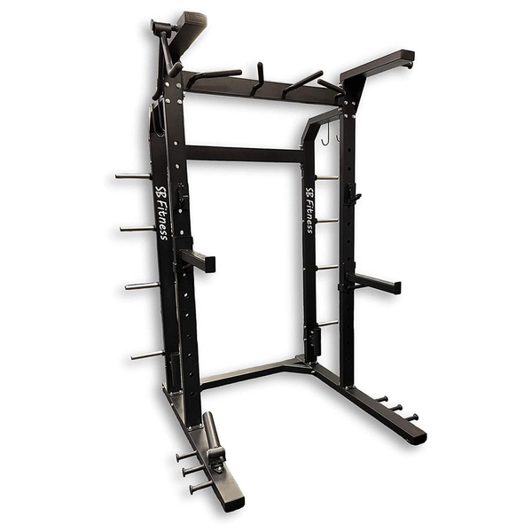 SB Fitness Equipment Commercial Rated Steel Half Rack for Full Body ...