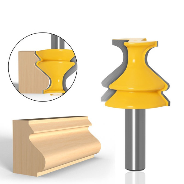 1pcs 8mm 12mm 1/2" Shank Architectural Molding Handrail Router Bits Set ...