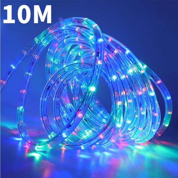 Waterproof Tube Rope Flexible Round Tow Wire LED Light Strip AC220V ...