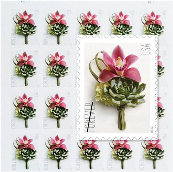 Forever Stamp Contemporary Boutonniere Stamp Perfect for weddings，thank ...