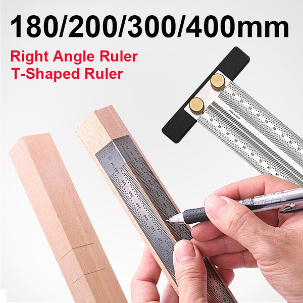 High-precision Scale Ruler Right Angle Ruler T-type Hole Ruler ...