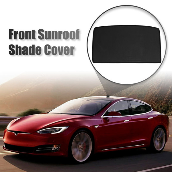 Glass Roof Sunroof Shade Cover Front Window Sun Shade Net for Tesla ...