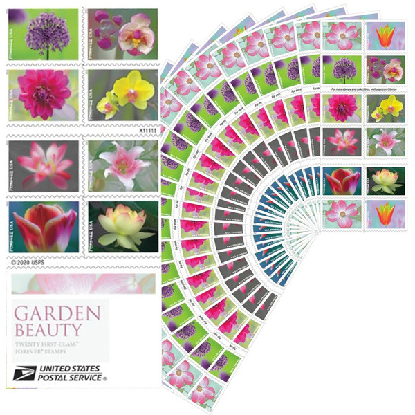 Garden Beauty Forever Postage Stamps US First Class Stamps sheet of 20 ...