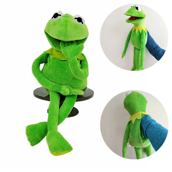 Frog Puppet Soft Hand Stuffed Plush Toy Muppets Show Toy With Movable ...