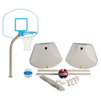 Dunn-Rite Clear Hoop Jr Basketball (No Anchors) and WaterVolly ...