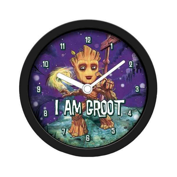 Guardians Of The Galaxy I Am Groot Analogue Desk Clock | Wish