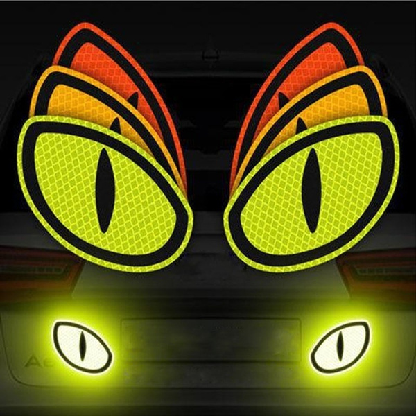 2PCS 4PCSWaterproof CarAccessories Safety Mark Warning Tape Bumper ...