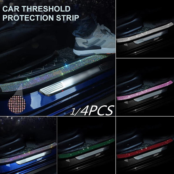 7 Colors Bling Car Door Edge Sill Guard Anti-Scratch Car Door Edge ...