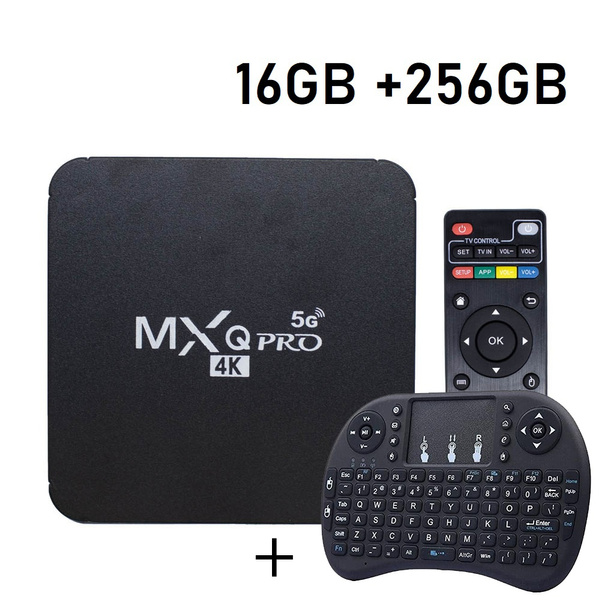 Smart tv Box 4k 5g MXQ 2022 com Teclado sem fio 256 gb Android 11 | Wish