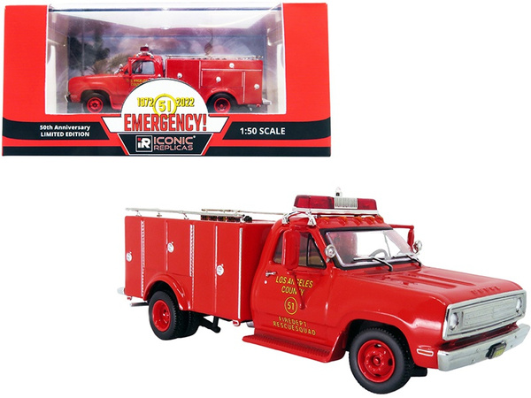 1974 Dodge 300 Rescue Squad 51 "Los Angeles County Fire Department" LA ...