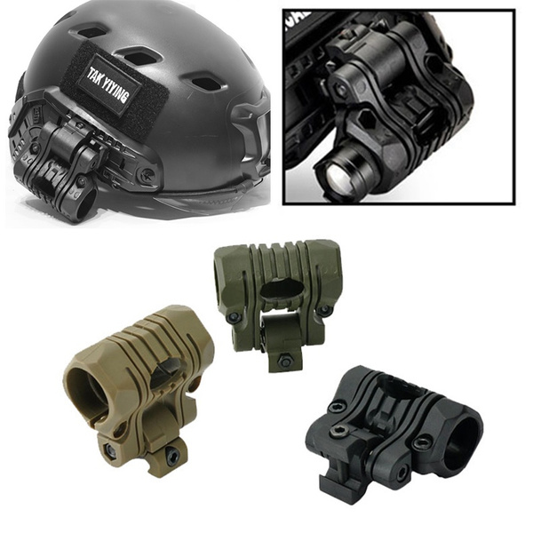 1Pcs 25mm Tactic Helmet Clamp Adaptor for Fast Helmet Black Helmet ...