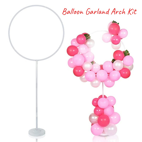 1 Set Round Circle Balloon Arch Frame Stand Kit for Party Decorations ...