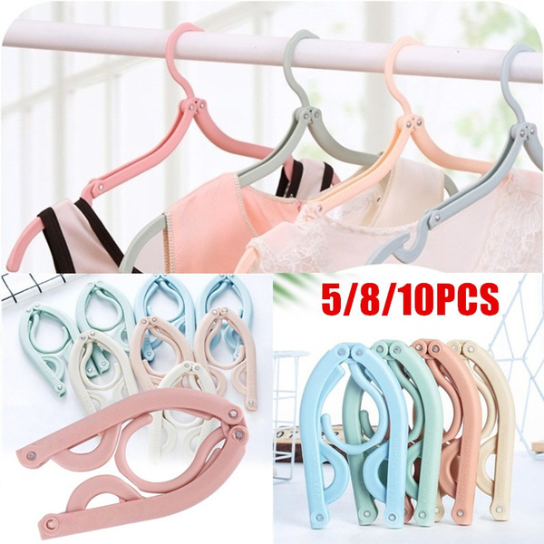 Clothes Folding Retractable Travel Hangers - Collapsible Camping Hanger ...