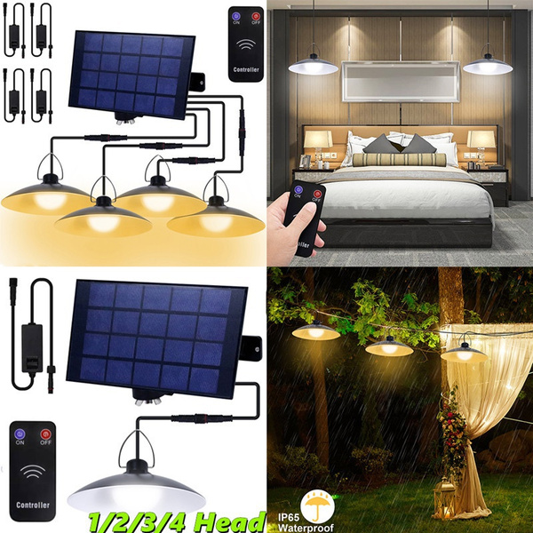 2022 Update!!! Remote Control Solar Pendant Lights Dual Purpose Outdoor ...