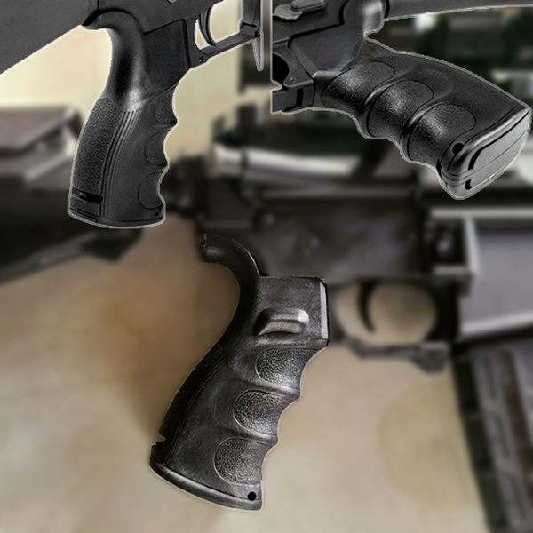 Tactical Handgrip Ergonomic Airsoft Grip w/Finger Grooves for Hunting ...