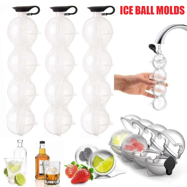 3PCS Large Ice Molds Sphere Ball Maker Ice Cube Tray Round Mould DIY | Wish