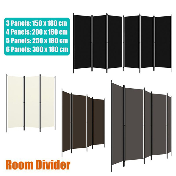 3-/4-/5-/6-Panel Room Divider Balcony Screen, Folding Screen For Office ...
