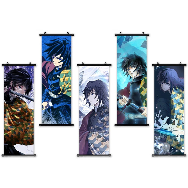 Print Canvas Demon Slayer Home Decor Kimetsu No Yaiba Wall Art Japanese ...