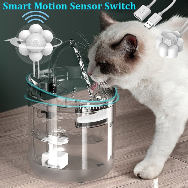 Smart Infrared Motion Sensor Switch Flower Transparent Drinker ...