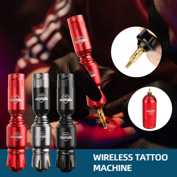 Mini Rocket Tattoo Machine Set Detachable Tattoo Gun Eyebrow Lips ...