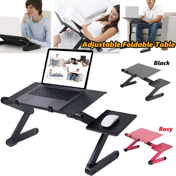 360° Adjustable Aluminum Laptop Desk Ergonomic Computer Desk Portable ...