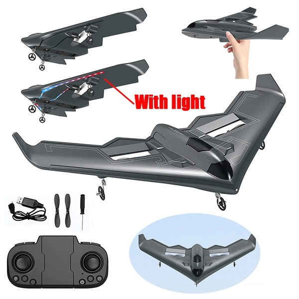 Rc Airplane 2.4ghz 2 Channels Remote Control Airplane Fixed Wing Foam ...