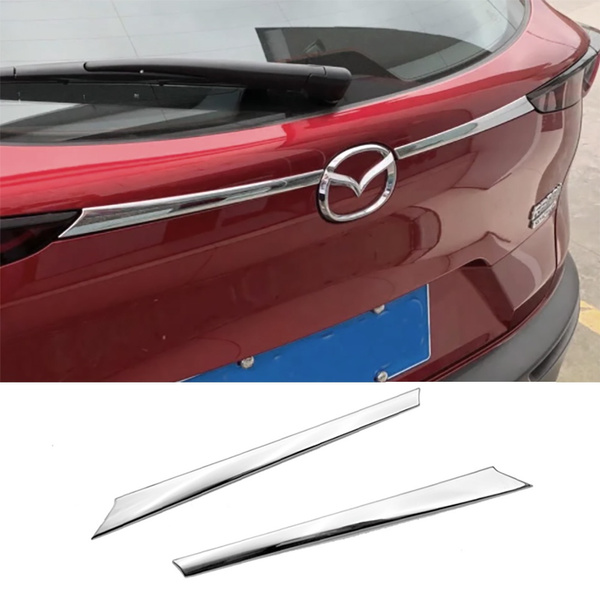 2PCS CHROME EXTERIOR REAR HATCH TAIL TRUNK WING GARNISH COVERS FOR ...