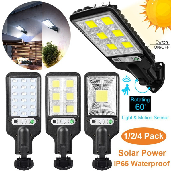 Ultra Big 18 LED /30/72 COB Solar Light PIR Motion Sensor Garden Wall ...