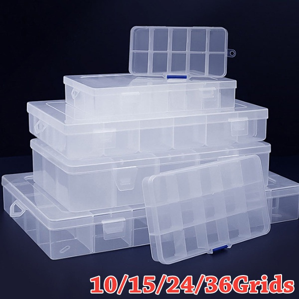 Plastic Detachable Adjustable Components Compartment Storage Organizer ...
