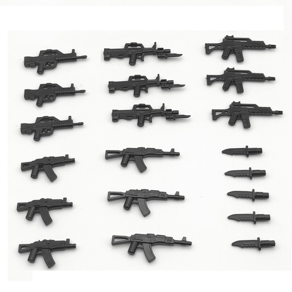 20PCS Gun MOC Military Weapons Modern Army Special Force Minifigs SWAT ...