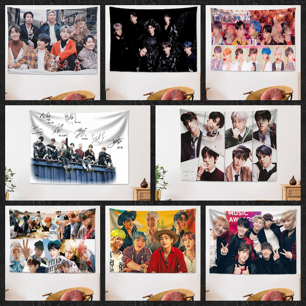 3D Printed BTS Bangtan Boys Wall Hanging Tapesty For Fans | Wish