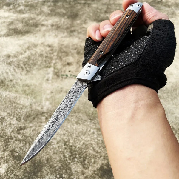 Portable Tactical Folding Knife Pocket Knife Camping Hunting Survival ...