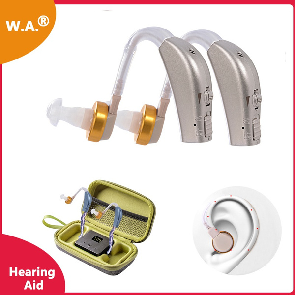 BTE Hearing Amplifiers Portable Hearing Aid Rechargeable Intelligent Amplifiers Ear Aids Mini ...