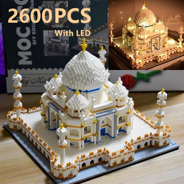2600+ Pcs Diamond Mini Blocks World Famous Architecture Taj Mahal 3D ...
