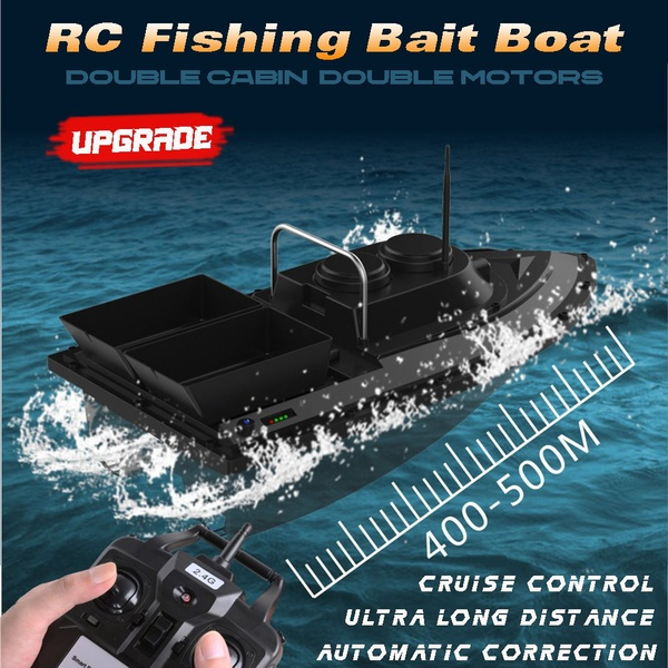 2022 Upgrade Double Warehouse Remote Control Nest Boat Automatic Bait ...