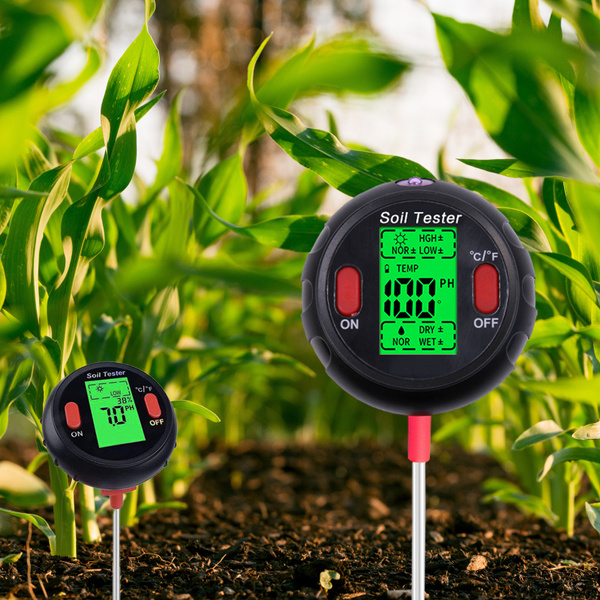 Soil Moisture Meter Upgraded 5-in-1 Plant Water Meter Soil PH Meter ...