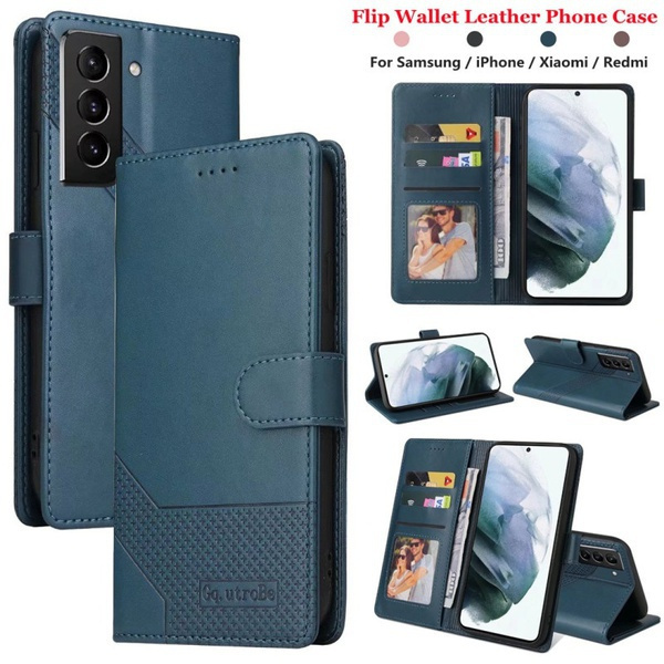 For Samsung Galaxy S22 S22 Plus S22 Ultra Leather Flip Wallet Stand ...