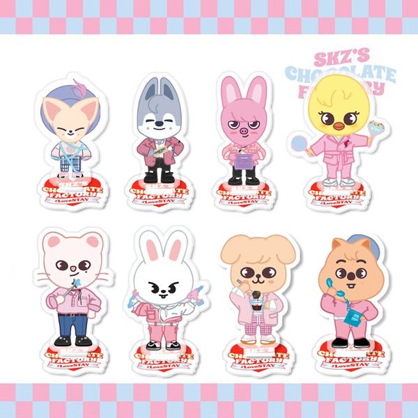 2022 New Kpop Stray Kids Cartoon Cute Skzoo Acrylic transparent ...