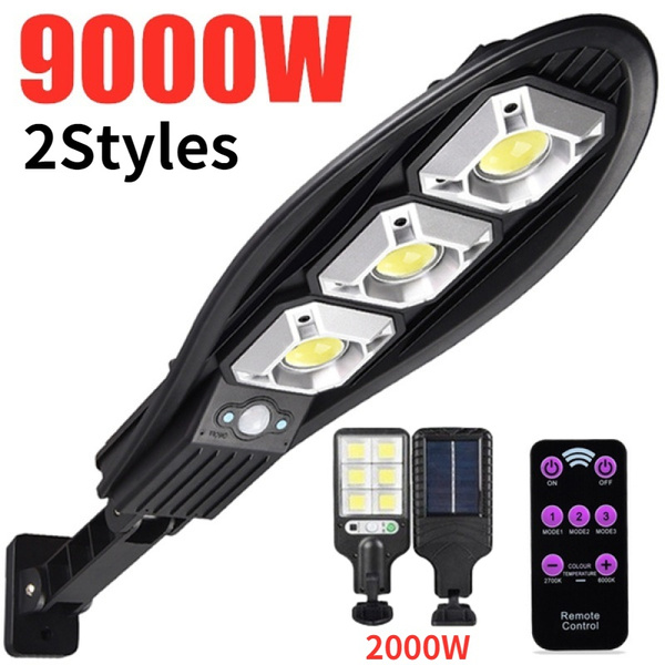 NEW Hot Selling COB LED Solar Power Street Wall Lights Outdoor, 9000W ...