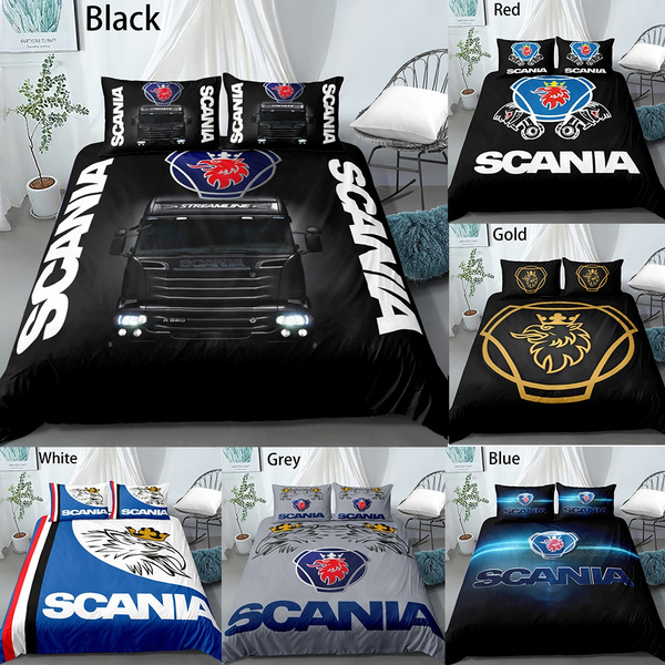 3D Digital Printed Scania Truck Duvet Cover Fashion Bedding Sets Single ...